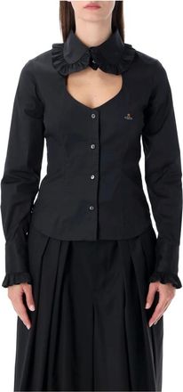 Vivienne Westwood Femme, Blouses et Chemises, Noir, Taille: 36 FR Toulouse Frill Shirt