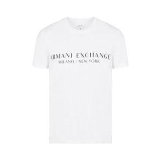 A|X Armani Exchange Homme, Tops, Blanc, Taille: XS Milano Chic T-shirt Blanc avec Logo