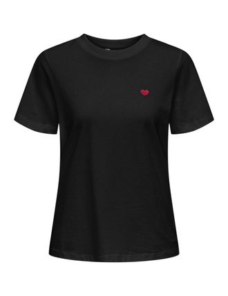 Jacqueline de Yong JdY Damen Jdypisa S/S Print Top JRS Noos T-Shirt, Schwarz, XS EU