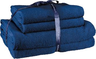 Kleine Wolke Frottier-Set CHILL 4-teilig in Atlantikblau mit je 2 St&uuml;ck 50x100cm + 70x140cm