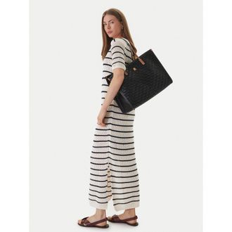 Tommy Hilfiger Handtasche Tommy Hilfiger Th City Tote AW0AW18394 Schwarz