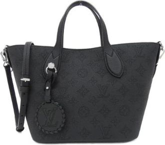 Louis Vuitton Sac Mahina Blossom en cuir pr&eacute;-poss&eacute;d&eacute; - Femme - Pre-owned - Noir - Taille: ONE Size