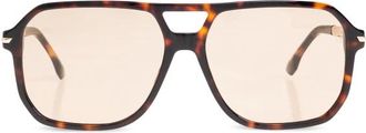 Victoria Beckham Femme, Accessoires, Brun, Taille: ONE Size VB 1002/S Lunettes de soleil