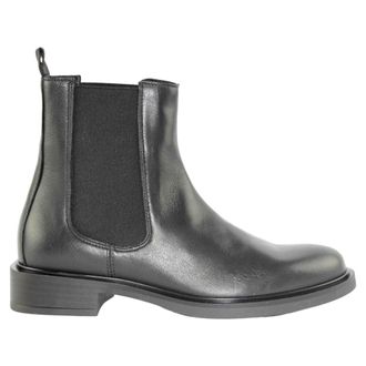 Marco Ferretti Schwarze Leder Beatles Schuhe - - Shoes - Damen - Schwarzk - 37 EU