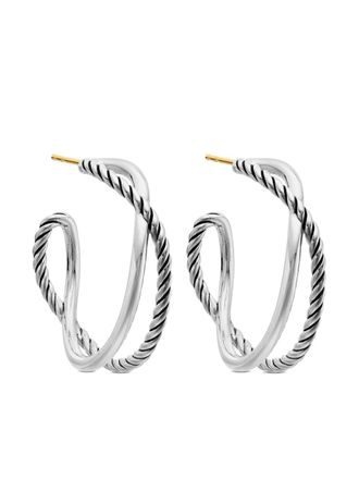David Yurman cr&eacute;oles Crossover en argent sterling (33,7 mm)