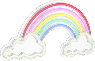 ETC Shop Etc-shop - Applique murale led lampe arc-en-ciel lumi&egrave;re d&eacute;corative lampe chambre enfant, c&acirc;ble usb interrupteur on/off, plastique opale clair, l 40