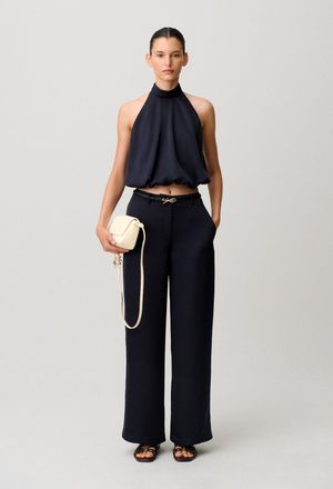 Claudie Pierlot R&uuml;ckenfreies Satin-Top