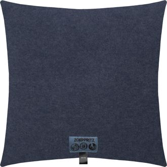Zoeppritz Zoeppritz Soft-Fleece-Kissenbezug mit unverwechselbarem Cashmere Handfeel, Farbe: 540 Indigo, pflegeleicht, Allergiker geeignet, Maße: 50 x 50 cm, 702