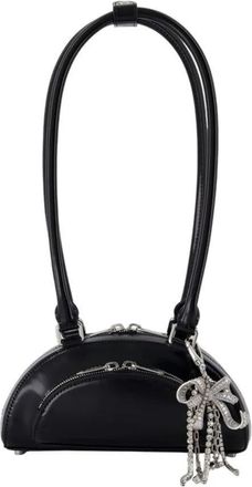 Self Portrait Hobo Bags - Mini With Charm Shoulder Bag - Leather - Black - Gr. unisize - in Schwarz - für Damen