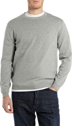 Replay Herren UK4851 Pullover, M03 Grey Melange, Large