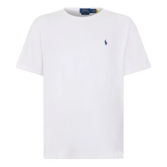 Polo Ralph Lauren T-Shirt aus Baumwoll- und Polyestermischung - - Tops - Herren - Wei&szlig; - XL