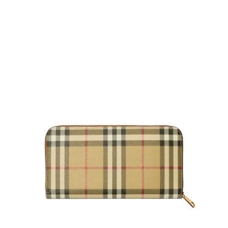 Burberry Check Zip Wallet