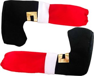 NUOBESTY 2 St&uuml;ck Weihnachtliche Stuhlbeine Schutzh&uuml;llen Dekorative Langlebige Xmas Stuhlfu&szlig;socken rutschfeste Faltenresistente Cover Passend f&uuml;r K&uuml;chen Esszimm