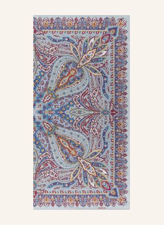Roeckl Seidentuch Flourishing Paisley blau