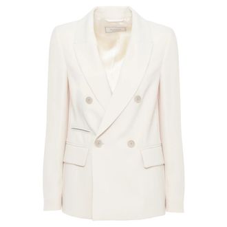 PESERICO Femme, Vestes, Beige, Taille: 42 FR Blazer &agrave; Revers Pointus