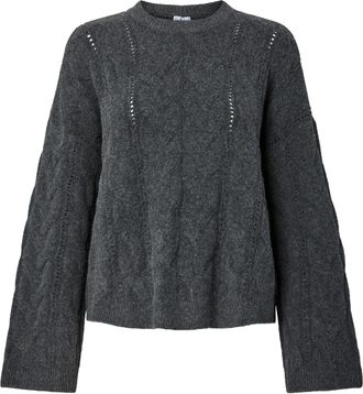 Pieces Pckathy Ls O-Neck Cable Knit Noos Bc