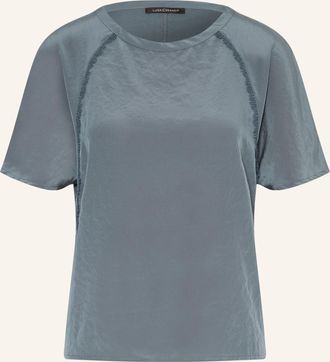 Luisa Cerano Luisa Cerano Blusenshirt Im Materialmix blau