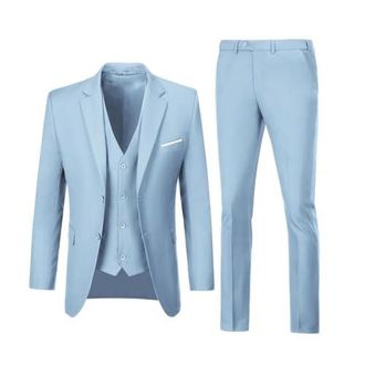 Generic Veste de costume légère pour homme, coupe ajustée, blazer daffaires pour mariage, tenue dété décontractée, 99, XL