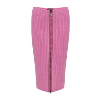 Tom Ford Gestrickter Bleistiftrock mit Rei&szlig;verschluss - - Skirts - Damen - Rosa - S