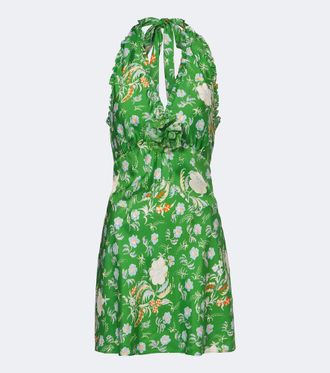 D&ocirc;en D&ocirc;en Minikleid Mazarin aus einem Seidengemisch