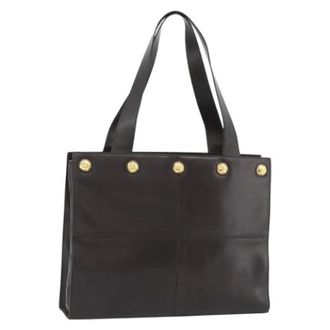 Ferragamo Pre-owned Cuir sacs-main - Femme - Pre-owned - Brun - Taille: ONE Size