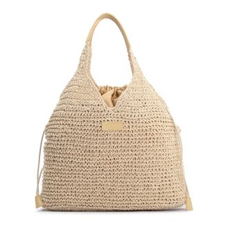 Kazar Beige geflochtene Raffiatasche - - Bags - Damen - Beige - ONE SIZE