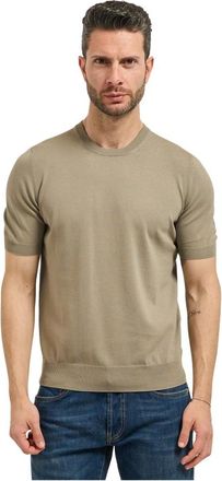 Gran Sasso Homme, Pulls, Vert, Taille: XL Cotton Crew Neck Sweater