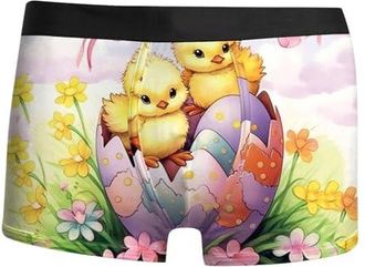 Generic Calecon Homme Personnalis&eacute; P&acirc;ques de Lapin et Oeuf, Nouveaut&eacute; Mod&egrave;le Boxer Personnalis&eacute; Homme sous-v&ecirc;tement Dr&ocirc;les Cadeaux de P&acirc;ques, Cale&ccedil;on de nouve