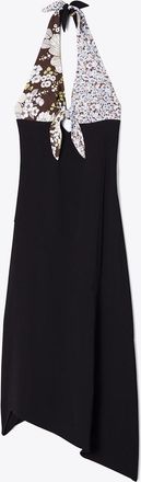 Tory Burch Cr&ecirc;pekleid mit Bindedetail am R&uuml;cken