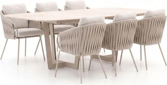 Suns Dolce/Palermo 240 cm Gartenm&ouml;bel-Set 7-teilig