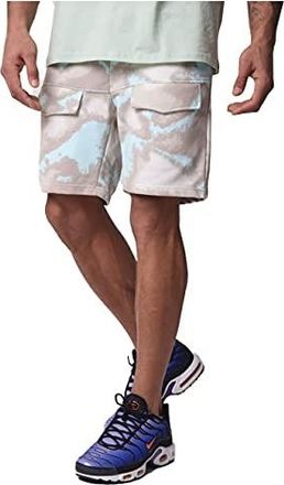 Project X Paris Short Motif Camouflage Abstrait Vert deau XL