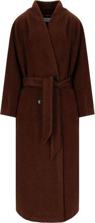 Marella MANTEAU AVEC CEINTURE PIRANIA MARRON MARELLA