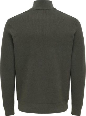 Only & Sons Troyer ONSPHIL REG 12 STRUC HALF ZIP KNIT NOOS Baumwollmischung, regular fit