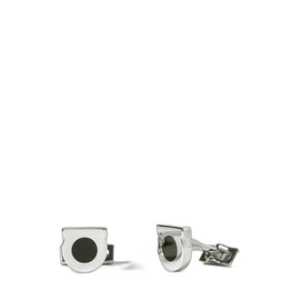 Ferragamo Gemelli Gancini Manschettenkn&ouml;pfe - - Accessories - unisex - Grau - ONE SIZE