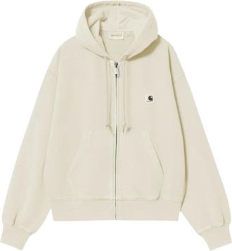 Carhartt Work in Progress Femme, Sweatshirts et sweats &agrave; capuche, Beige, Taille: 42 FR Hooded Nelson Jacket