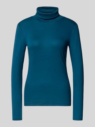 Tom Tailor Regular Fit Langarmshirt aus Baumwoll-Mix mit Rollkragen