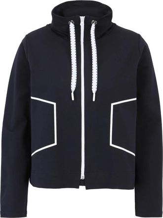 Doris Streich Casual Zip-Up Jacket with Motif Prints - - Jackets - Damen - Blau - 2XL
