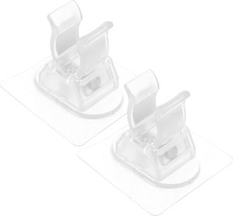 Cabilock 2stücke Wand-mopphalter Ohne Bohren Selbstklebender Besenhalter Für Bad Und Küche Platzsparender Organizer Für Mopp Regenschirm Lappen Für Haushalt Un