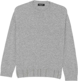 Fabiana Filippi Pull Col Rond - Gris Clair