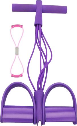 Generic Spannseil f&uuml;r das Training von Frauen, 8-R&ouml;hren-Fu&szlig;pedalausr&uuml;stung mit 8er-&Uuml;bungsband - Taillentrainingsseil f&uuml;r Frauen, Anf&auml;nger, Fitness-Training, B