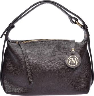 Roberta M Kastanienbraun Rindsledertasche
