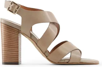 Made In Italia Femme, Chaussures, Brun, Taille: 40 EU Sandales en Cuir Beige avec Boucle Réglable
