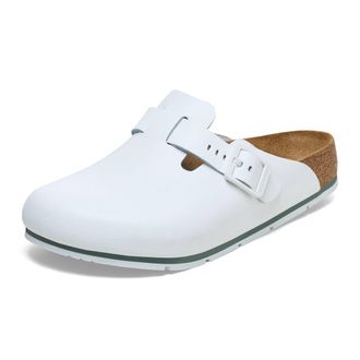 Birkenstock Damen Herren Boston Pro Hausschuhe Leder Pantoletten - Clogs - Zertifiziert nach EN ISO 20347:2043 - Berufsschuhe f&uuml;r Medizin, Gastronomie und Service