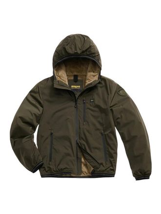 Blauer Manteau Au Genou - Vert