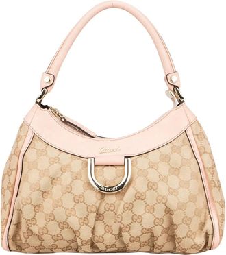 Gucci Crossbody Bags - Gucci GG Monogram Abbey Handbag - Gr. unisize - in Braun - f&uuml;r Damen