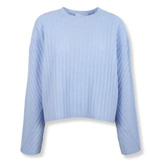 Closed Femme, Pulls, Bleu, Taille: 40 FR Pull Ras du Cou C&ocirc;tel&eacute;