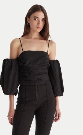 Pinko Bluse Taffeta 105552 Y3LE Schwarz Regular Fit