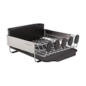 KitchenAid Kompakter Edelstahl-Geschirrkorb, 41,6 cm, Schwarz