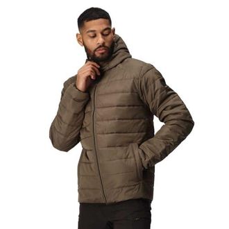 Regatta Homme Helfa Veste &Agrave; Capuche Rembourr&eacute;e Chaude Pour Manteau, Crocodile, XXL EU