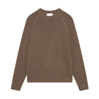 Les Deux Strukturierter Crewneck Strickpullover - - Knitwear - Herren - Braun - L